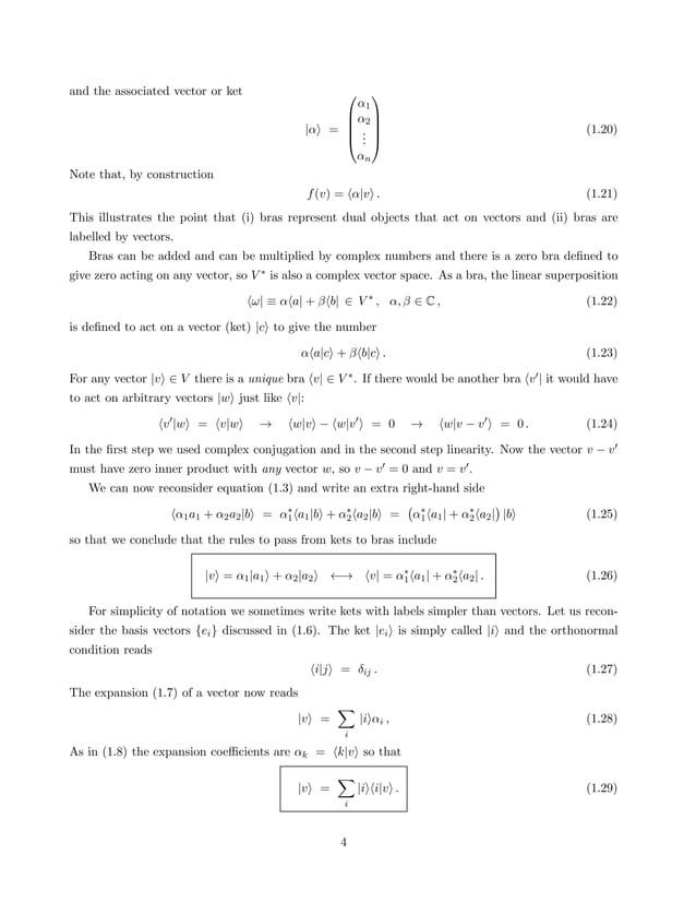 Bra and ket notations | PDF | Physics | Science