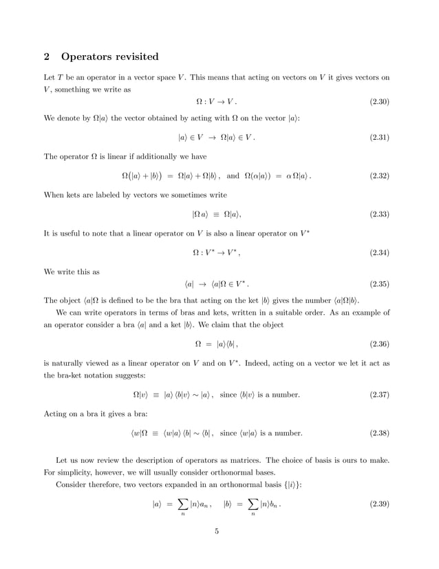 Bra and ket notations | PDF | Physics | Science