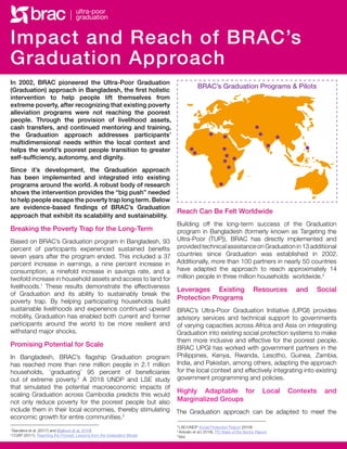 Brac graduation-impact-and-reach-brief | PDF
