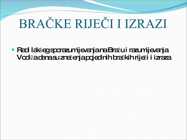 Brac Prezentacija | PPT