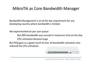 BRAC case study on mikrotik router for NGO network | PDF