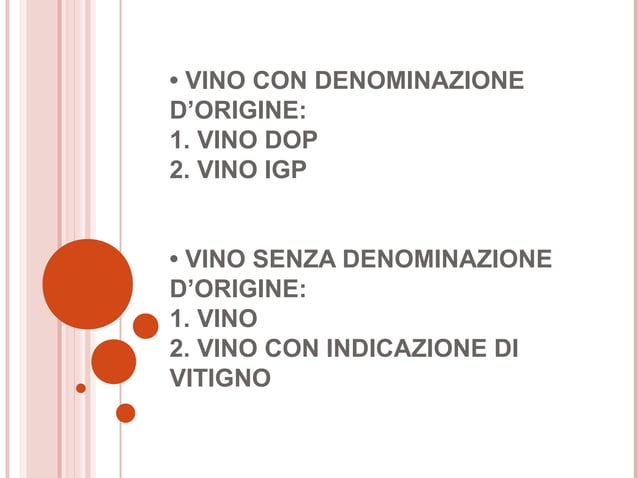 L'etichettatura del vino | PPT | Alcoholic Beverages | Food & Drink
