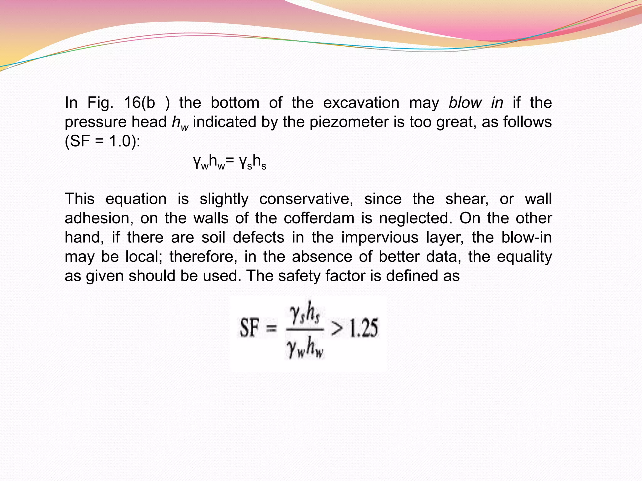 Braced cut in deep excavation | PPTX