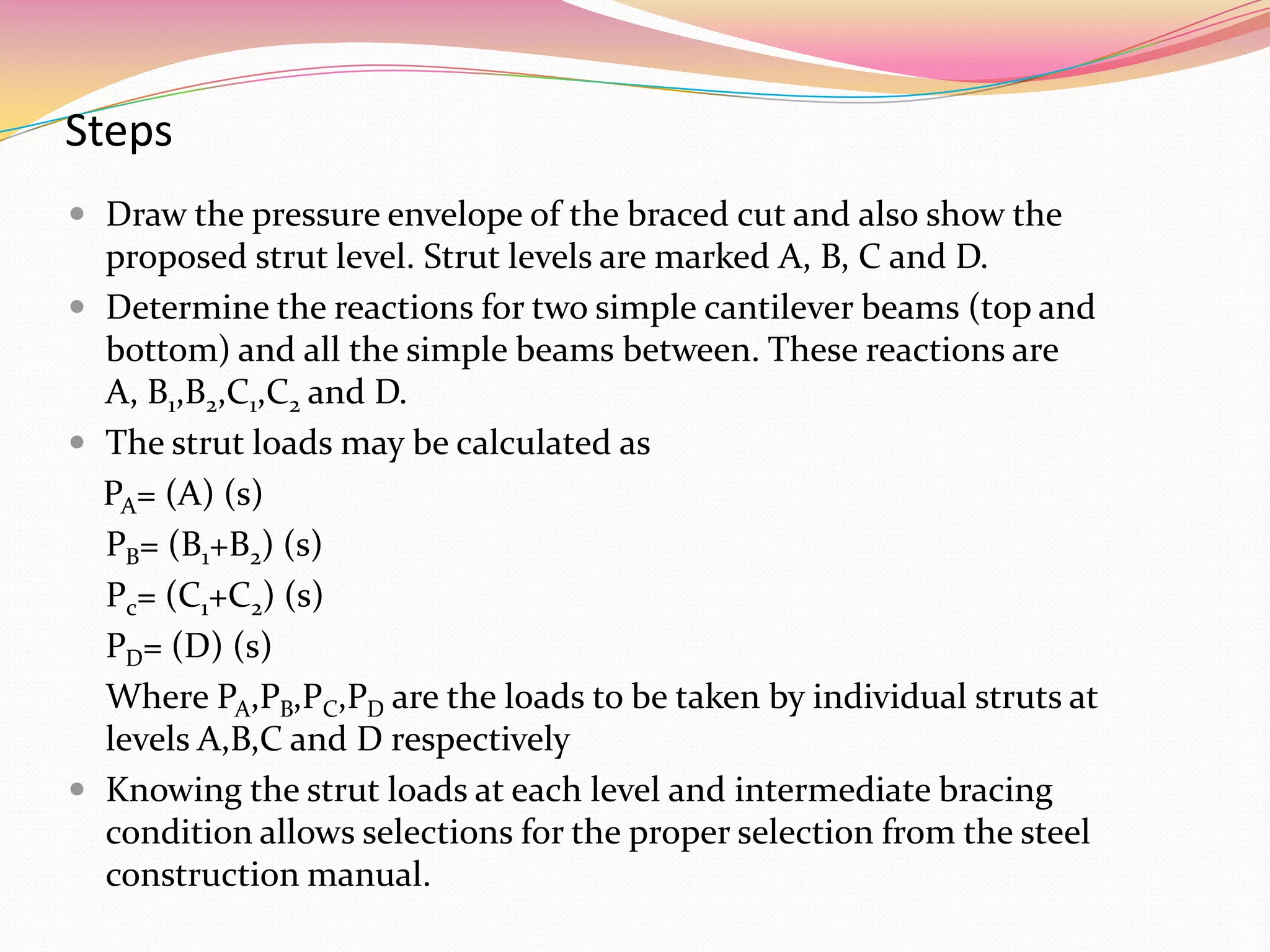 Braced cut in deep excavation | PPTX