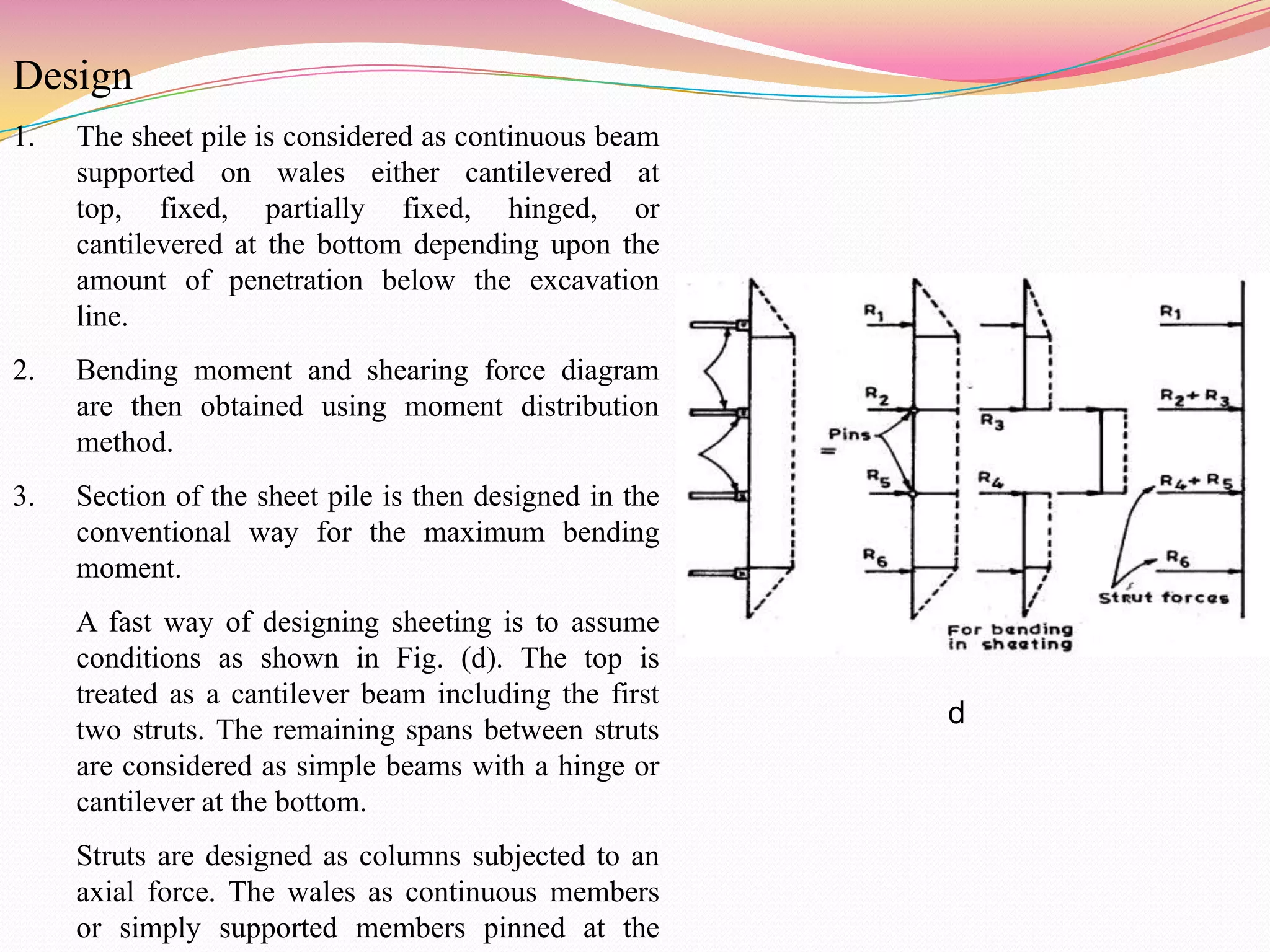 Braced cut in deep excavation | PPTX