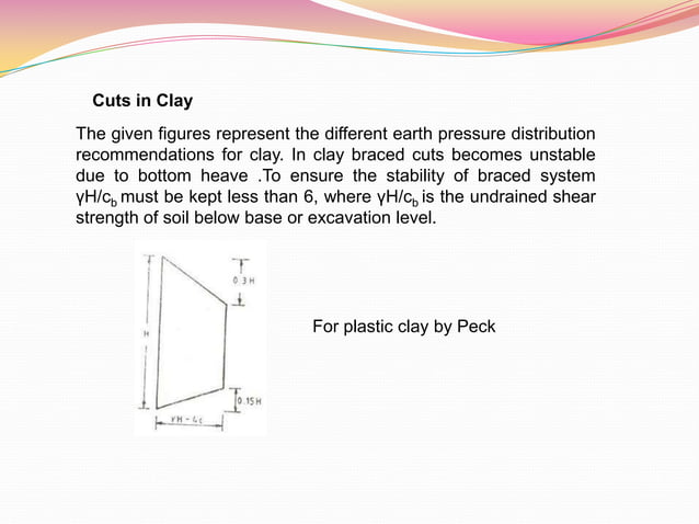 Braced cut in deep excavation | PPTX