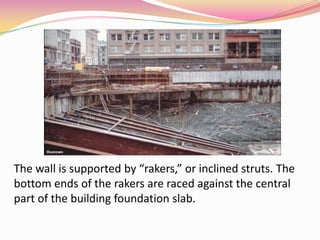 Braced cut in deep excavation | PPTX