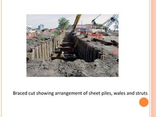 Braced cuts in deep excavation | PPTX