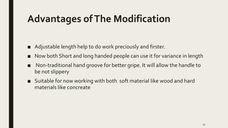 Brace hand tools design modification | PPTX