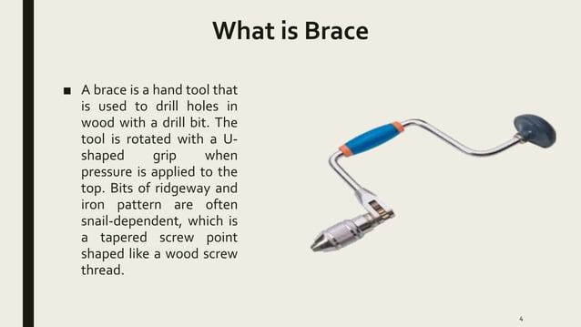 Brace hand tools design modification | PPTX