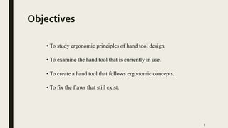 Brace hand tools design modification | PPTX