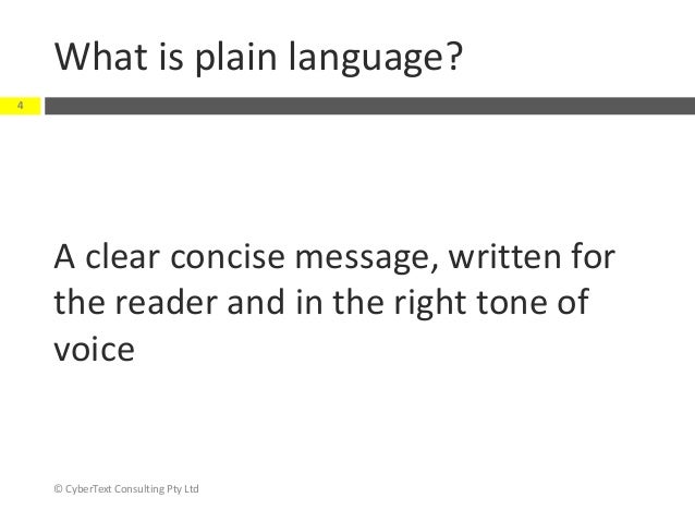 Plain language writing: Tips for delivering complex messages to a gen…