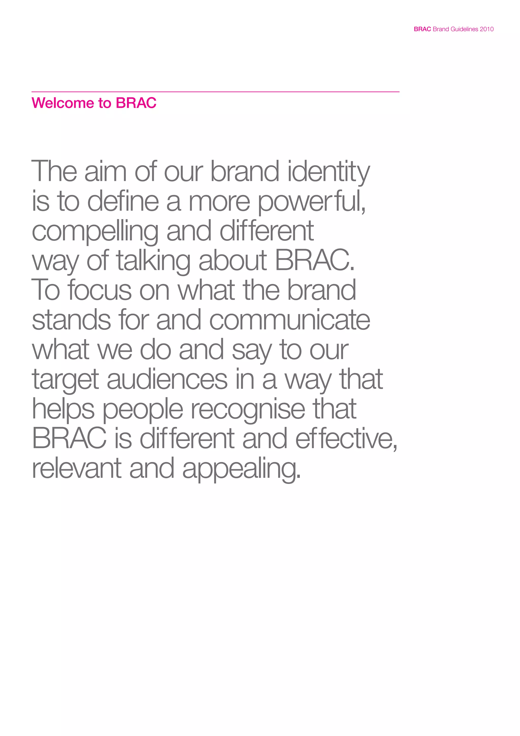 BRAC Brand Guidelines | PDF