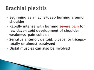 Brachial plexopathy | PPTX