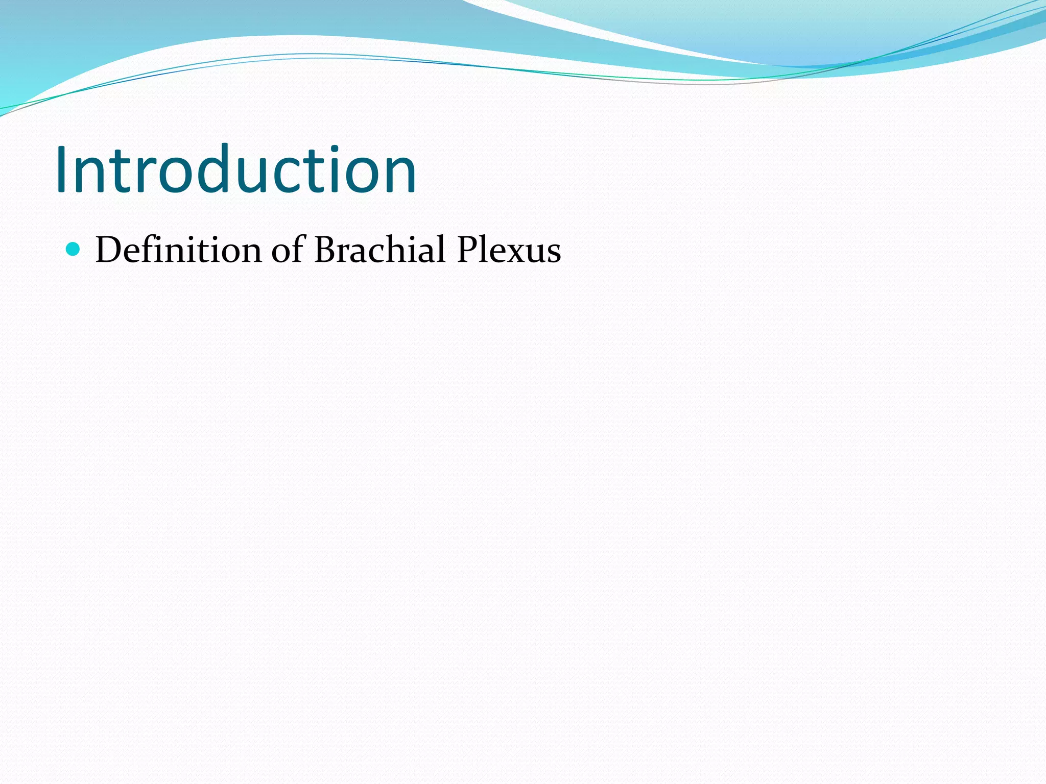 Brachial plexus | PPTX