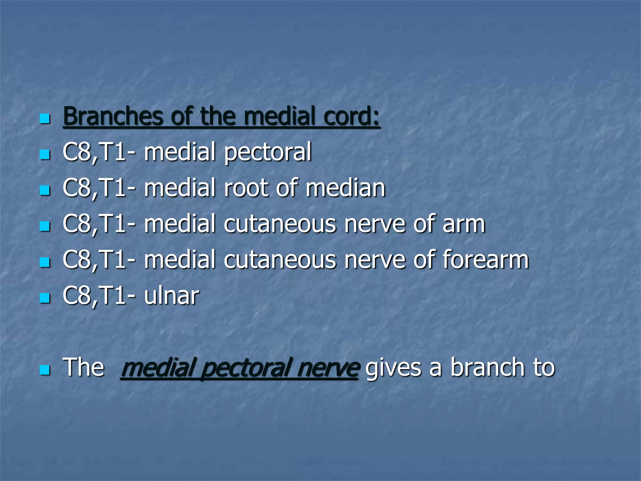 Brachial plexus anatomy and block | PPT