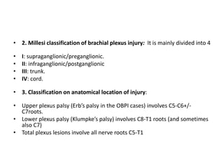 Brachial plexus injuries | PPTX