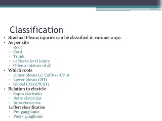 Brachial plexus injuries .pptx