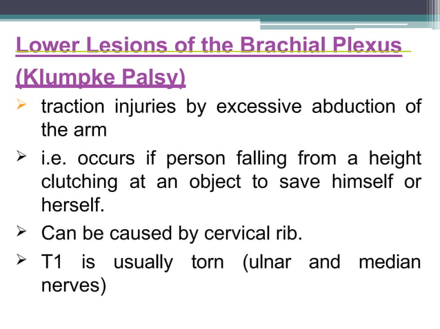 Brachial plexus injuries .pptx | Death, Injury, or Military Conflict | Sensitive Topics