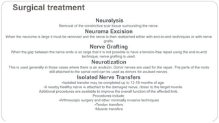 Brachial plexus injury | PPTX