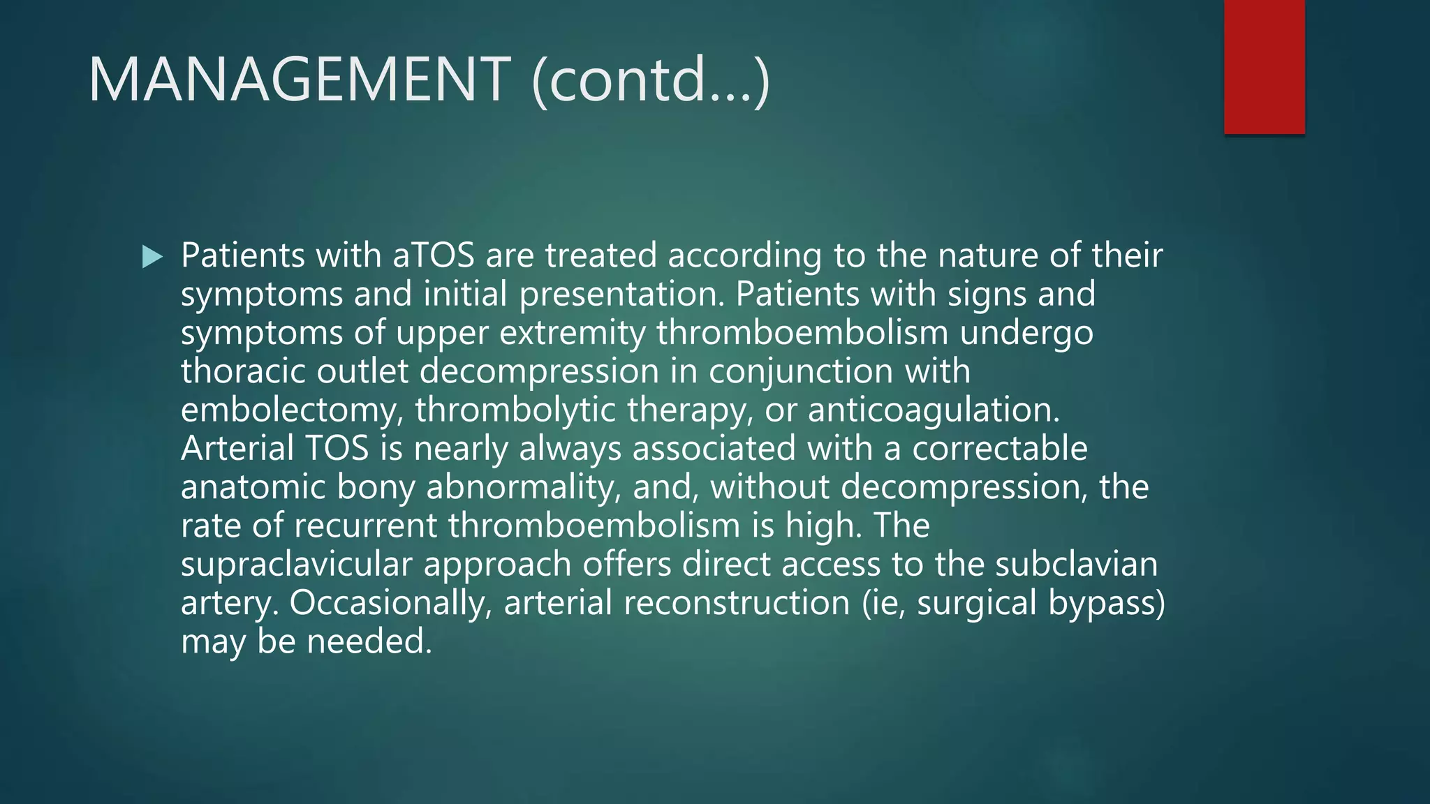 Brachial plexus injury and Thoracic outlet syndromes | PPTX