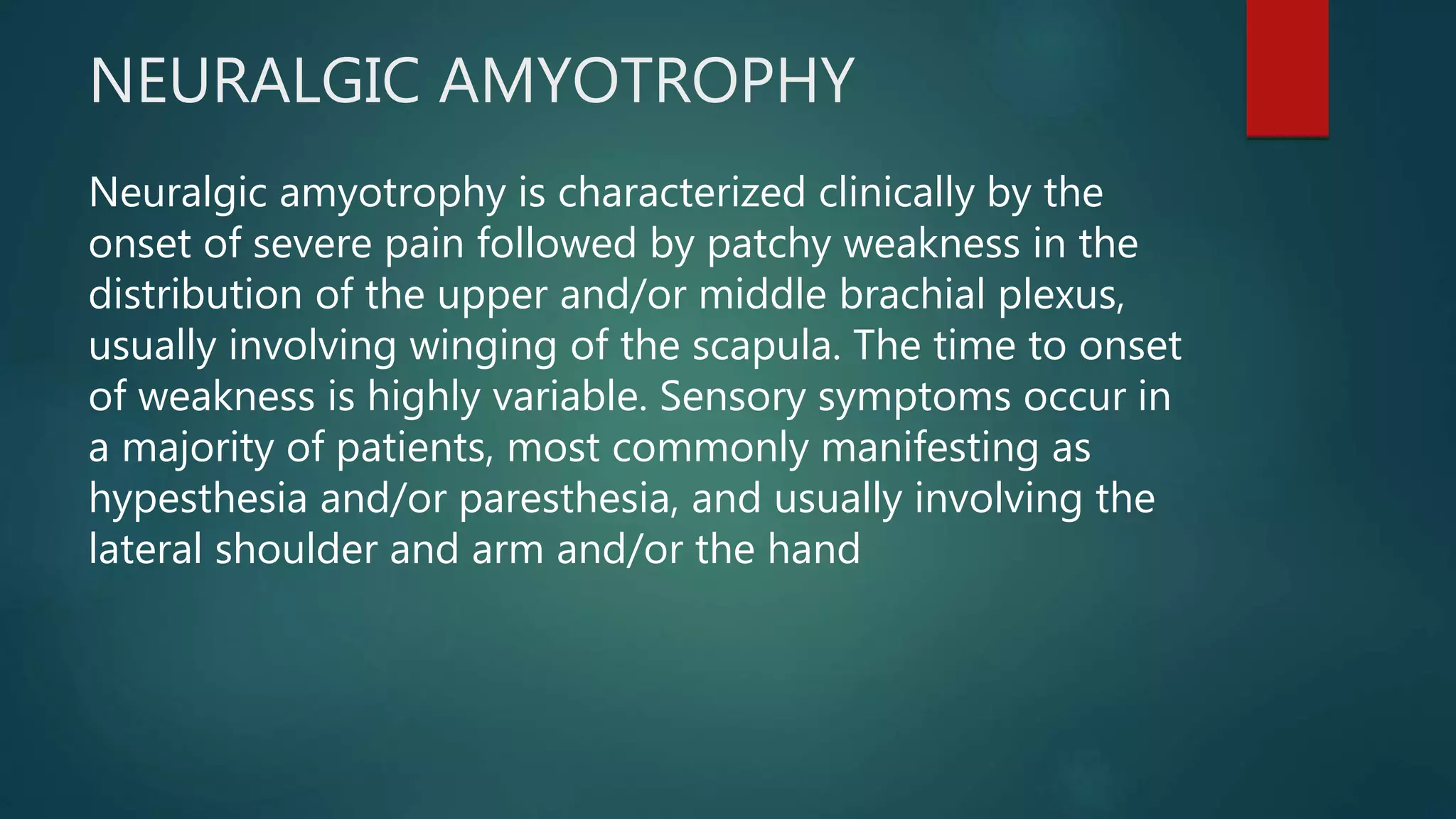 Brachial plexus injury and Thoracic outlet syndromes | PPTX
