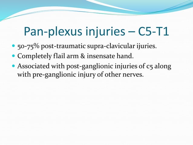 Brachial plexus injury diagnosis | PPT