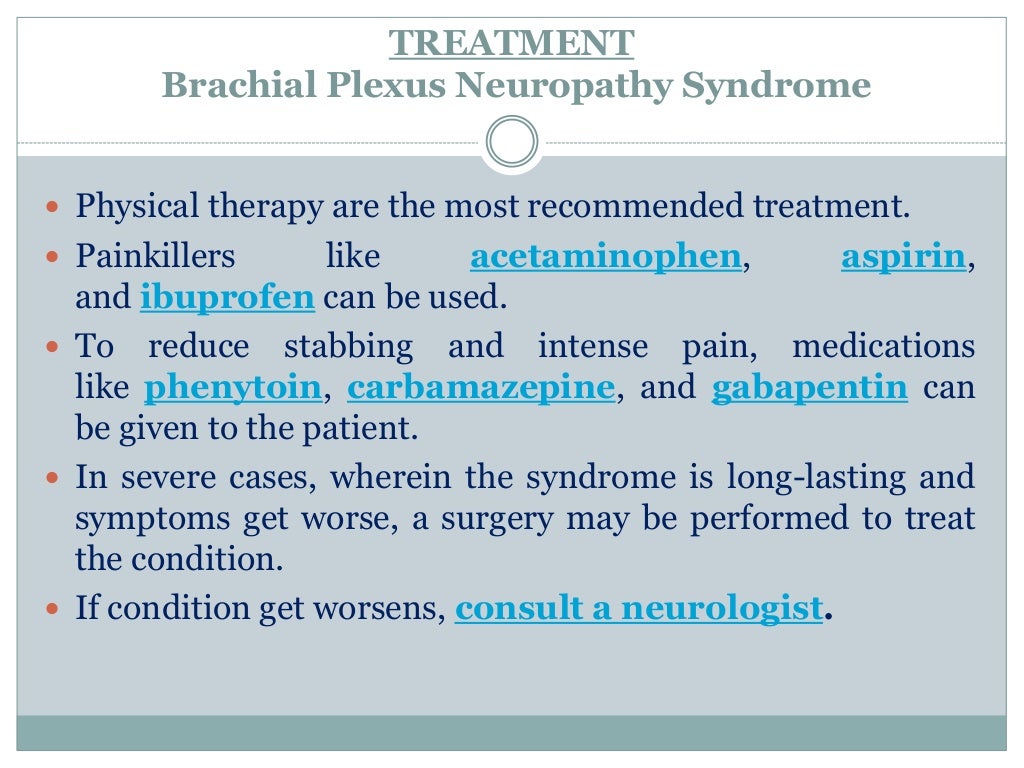 Brachial Plexus Neuropathy Syndrome Causes Symptoms Daignosis And Treatment