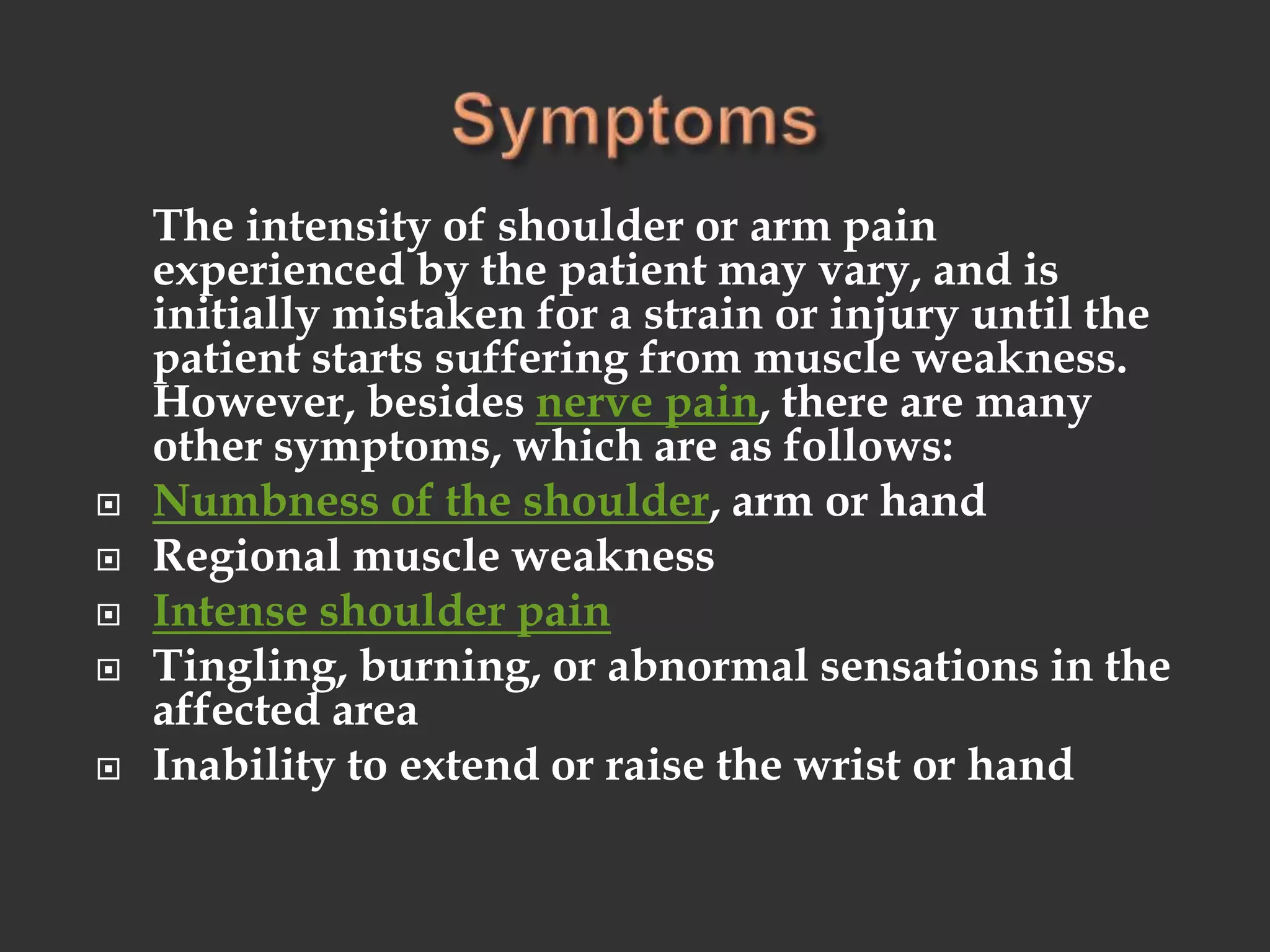 Brachial plexus neuropathy syndrome | PPTX