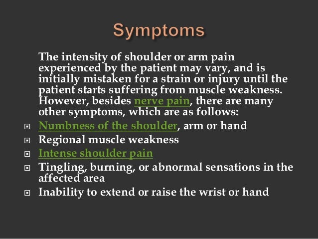 Brachial Plexus Neuropathy Syndrome