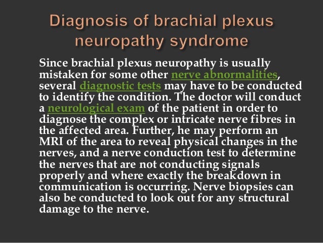 Brachial Plexus Neuropathy Syndrome