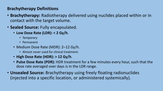Basics And Physics of Brachytherapy | PPTX