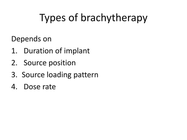 Brachytherapy | PPTX
