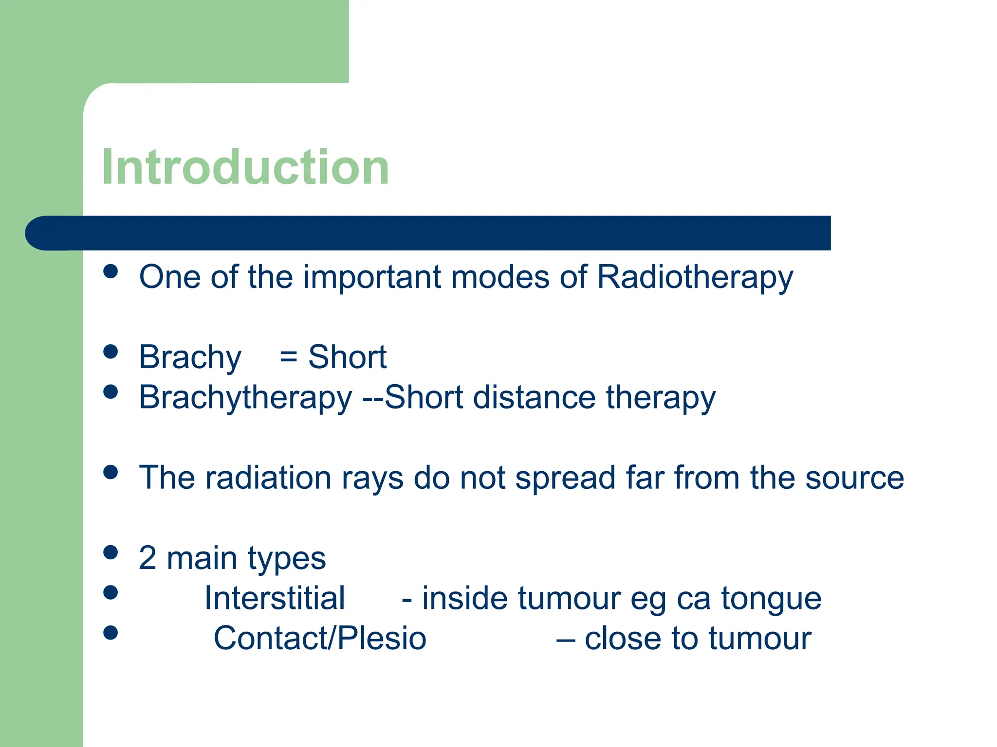 Brachytherapy presentation slideshunting | PPT