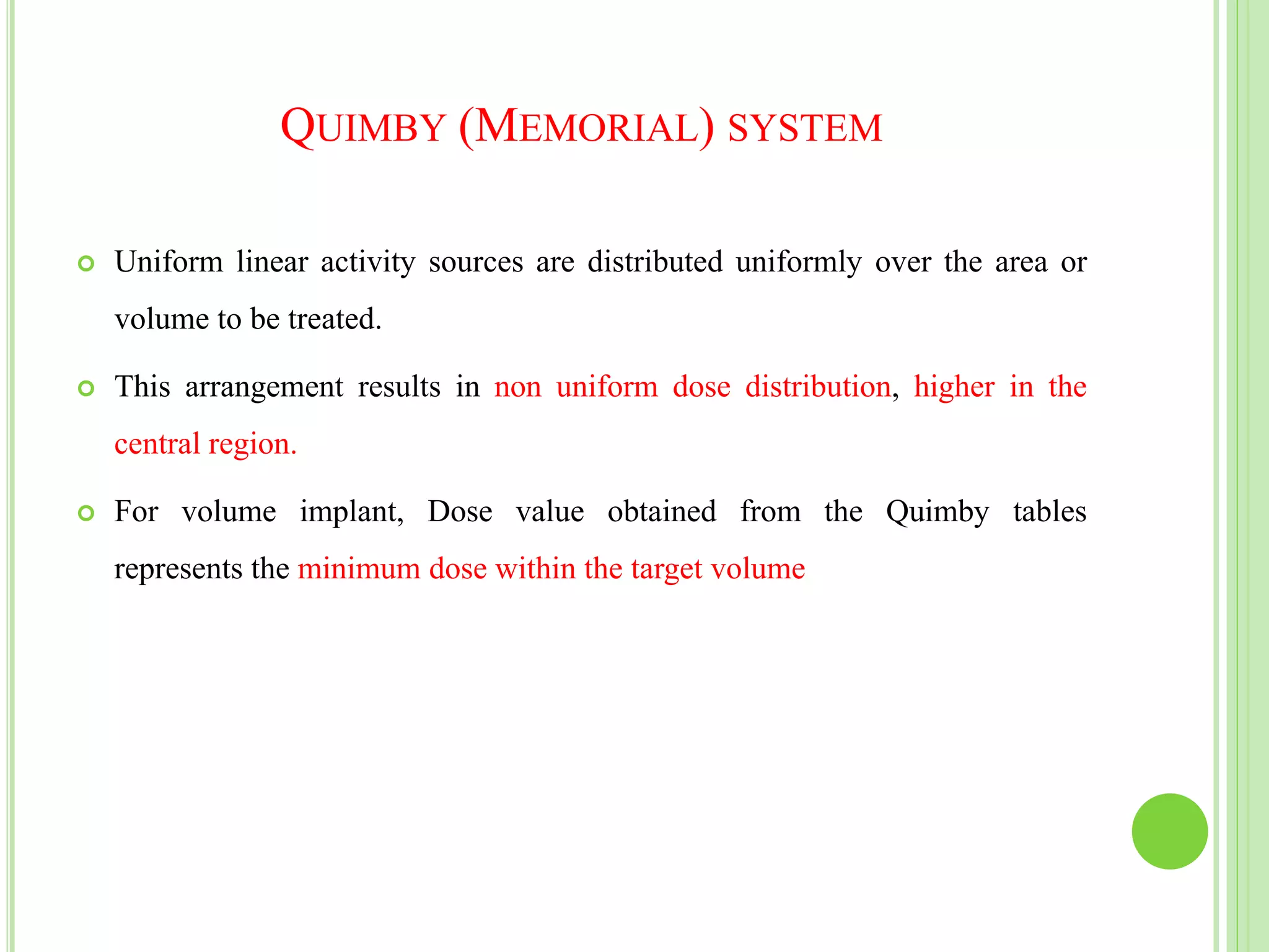Brachytherapy dosimetry systems .R | PPTX