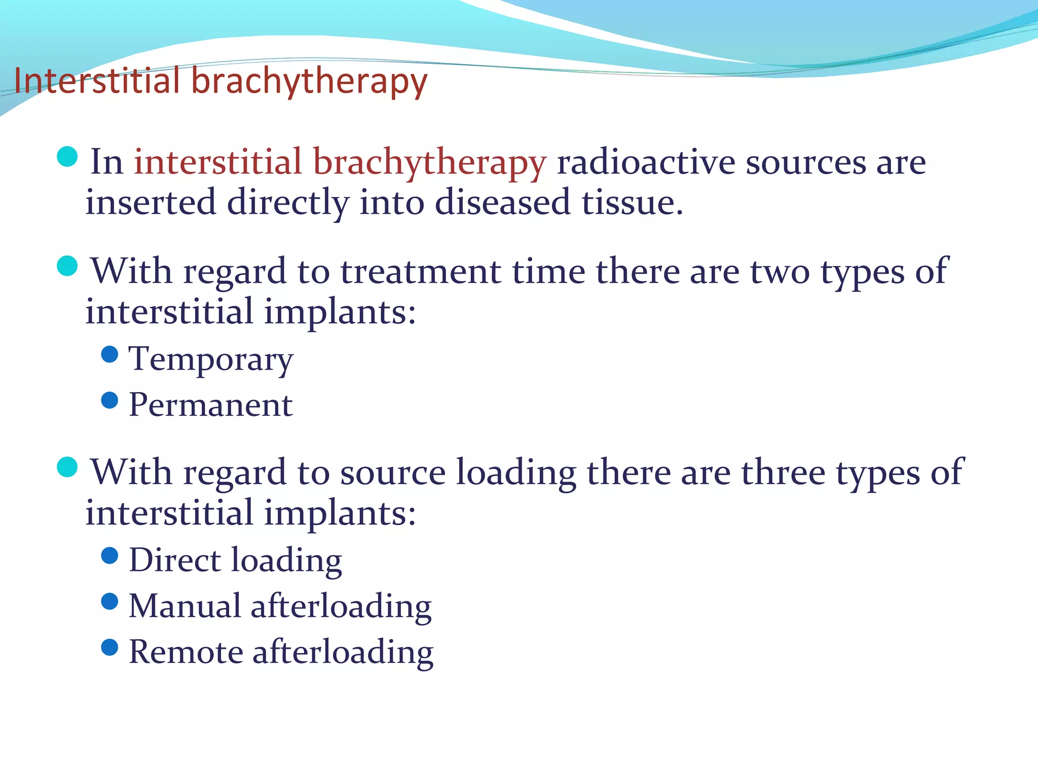 Brachytherapy msc lecture sam copy | PPT