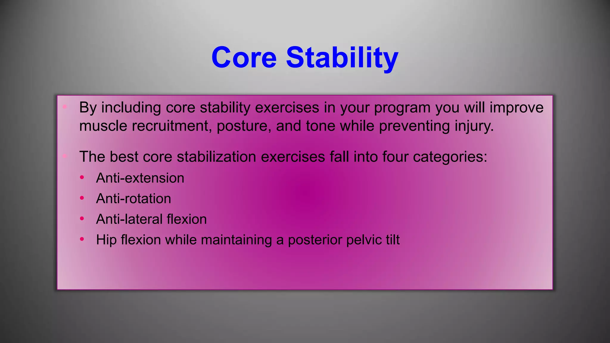 BRACING THE CORE PPT.ppt