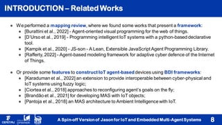 A Spin-off Version of Jason for IoT and Embedded Multiagent Systems - BRACIS 2023 presentation | PPT