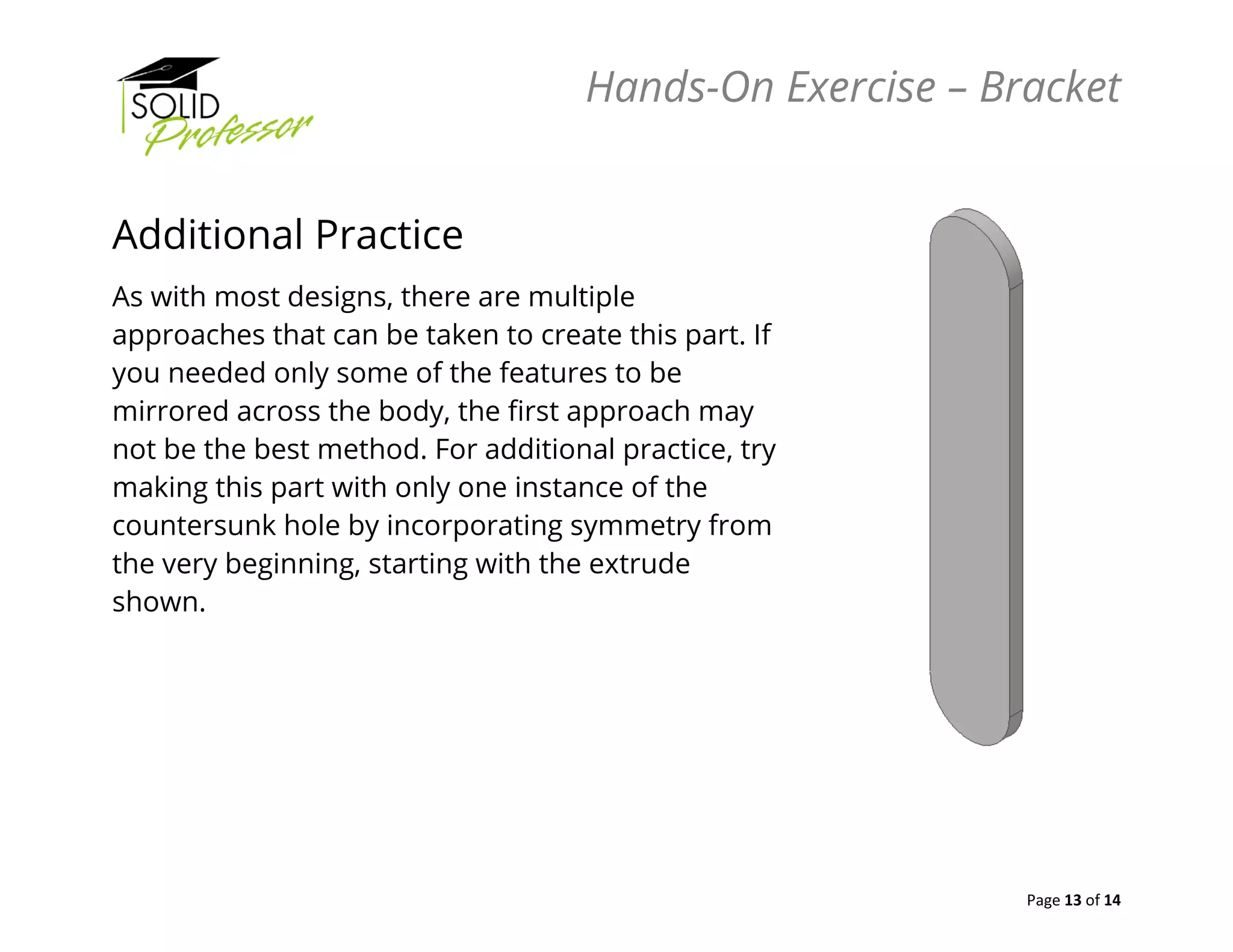 Bracket Exercise (Inventor) | PDF