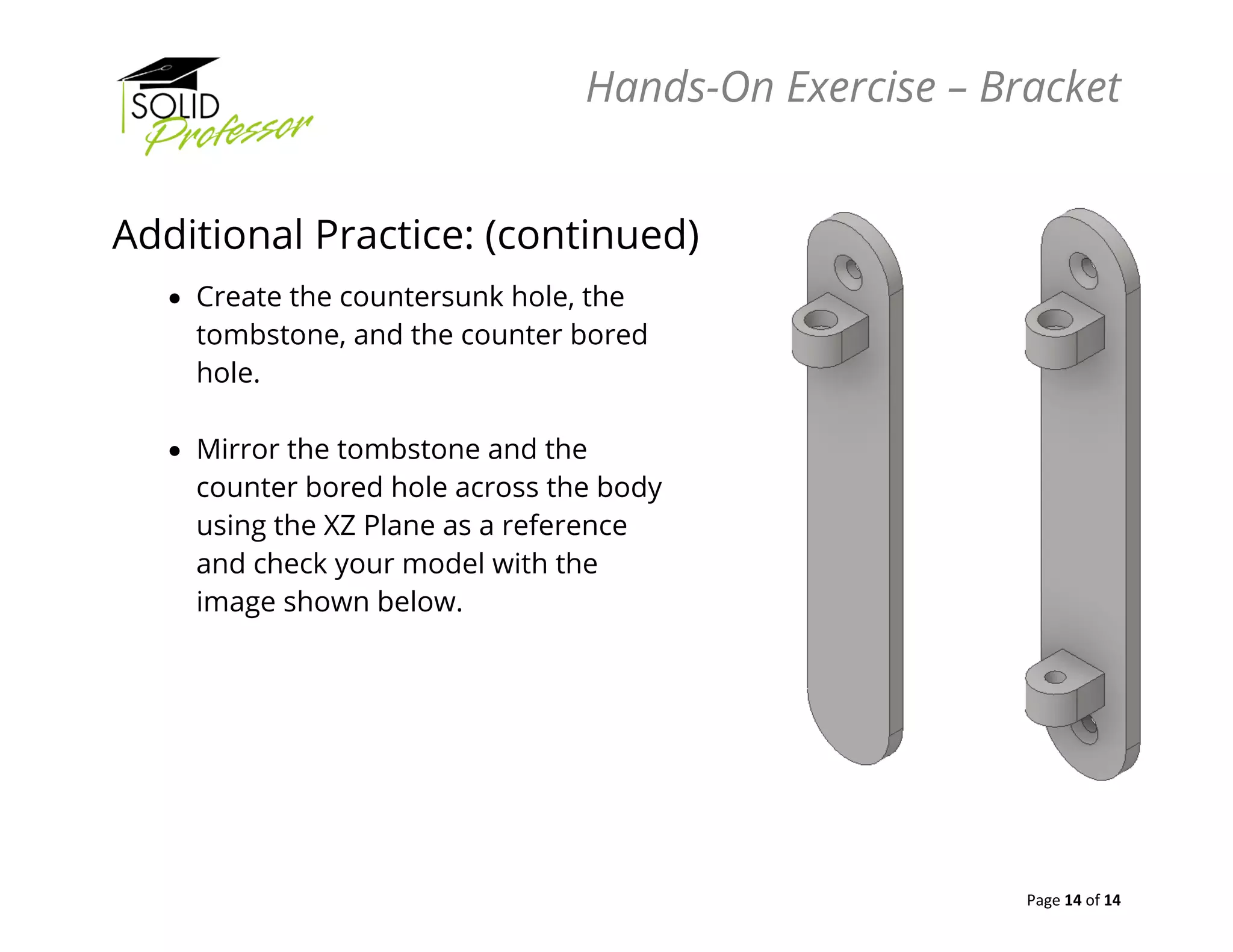 Bracket Exercise (Inventor) | PDF