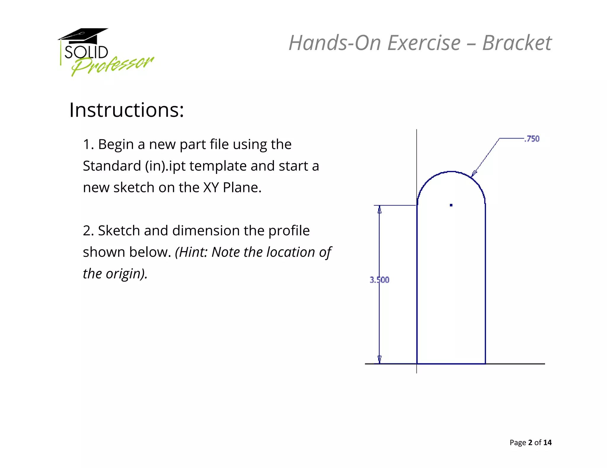 Bracket Exercise (Inventor) | PDF