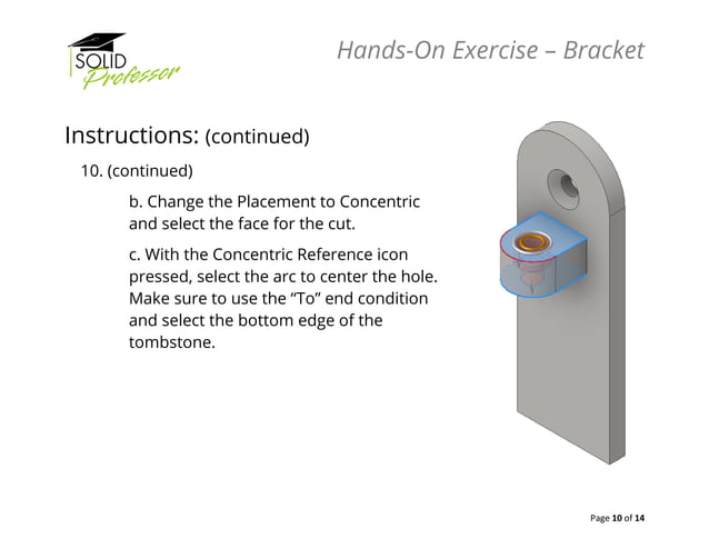 Bracket Exercise (Inventor) | PPT