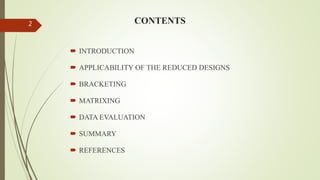 Bracketing and Matrixing Methods for Stability analysis | PPTX