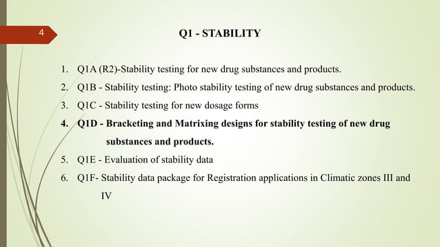 Bracketing and Matrixing Methods for Stability analysis | PPTX ...
