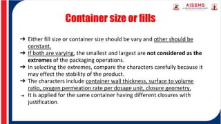 Bracketing and matrixing designs (Q1D) AISSMS College Of Pharmacy | PDF