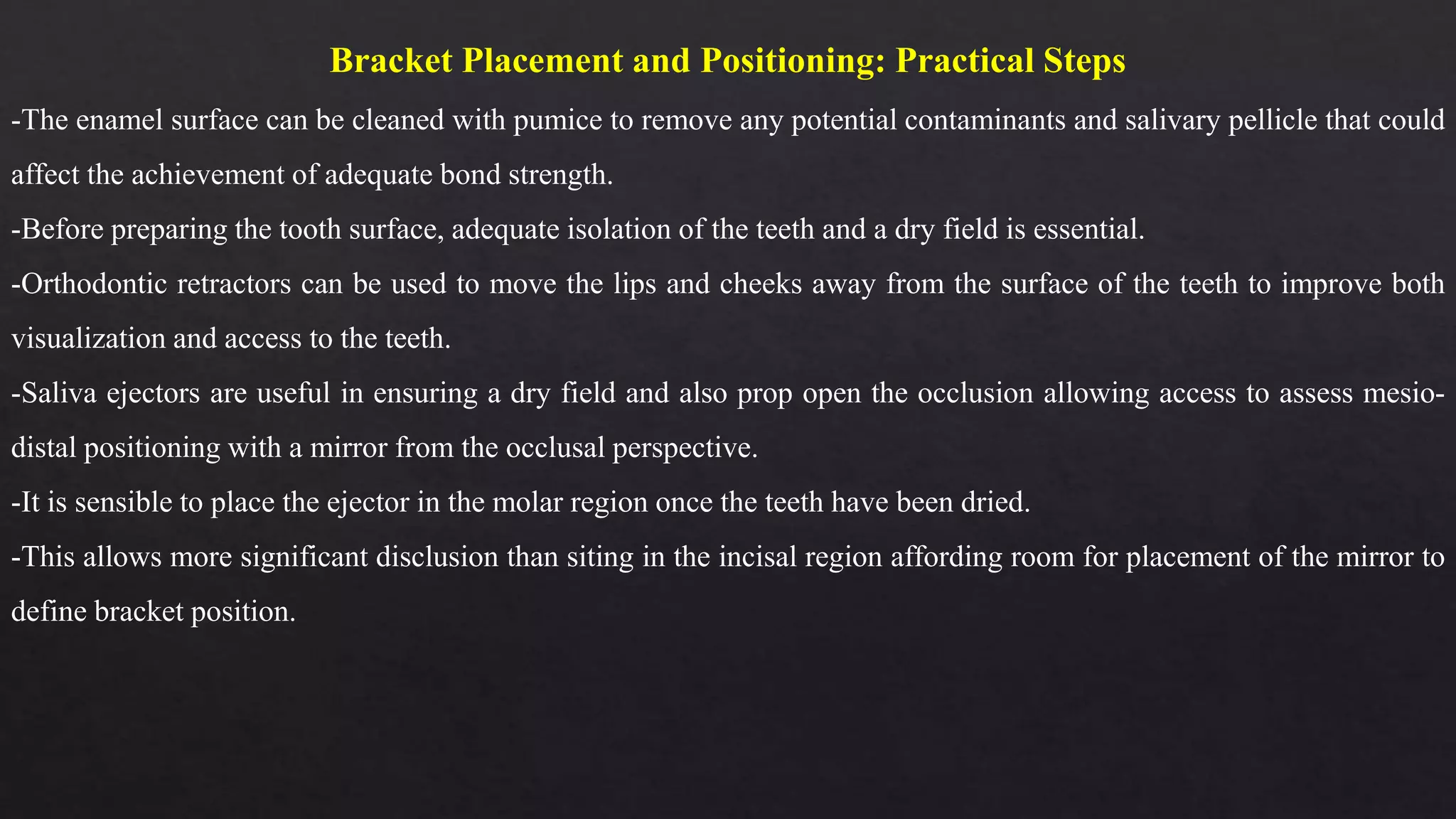Bracket placement and positioning (dr nayaungbds phd) | PPTX