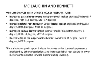Bracket prescription(Orthodontics) | PPTX