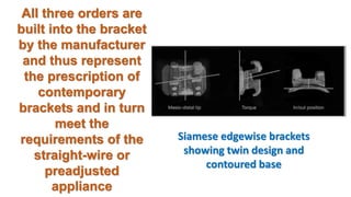 orthodontic bracket prescription 1 | PPTX