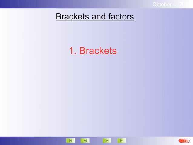 Brackets | PPT