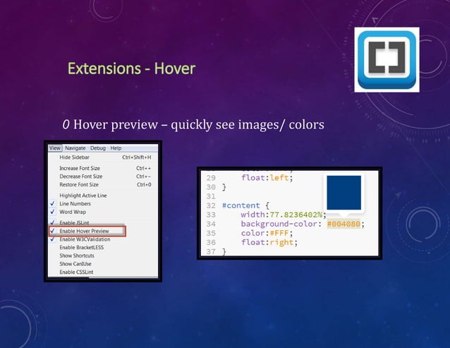 Adobe Brackets - Introduction/ walkthrough (some basic features) | PPTX